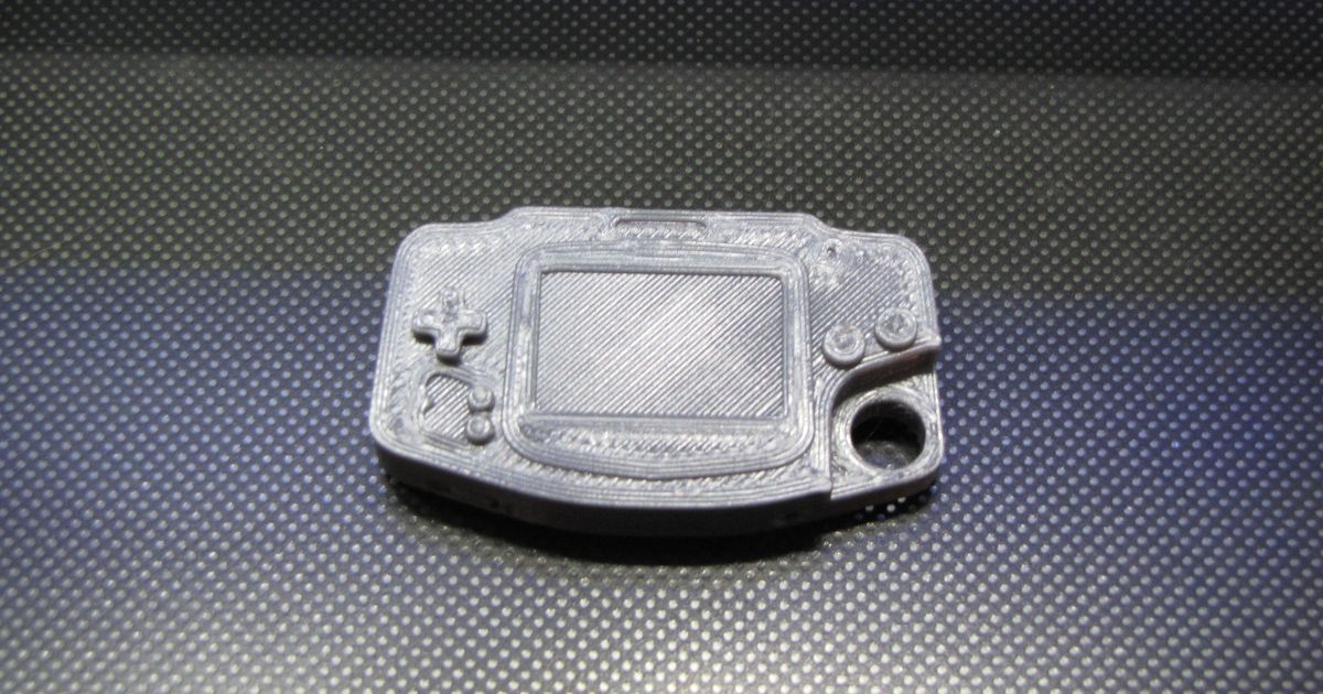 Game Boy Advance Keychain by Calin Olsen | Download free STL model ...
