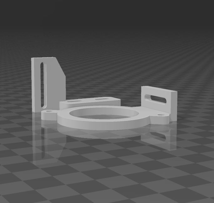 BL Touch + 50mm radial Fan mount by TszWu | Download free STL model ...