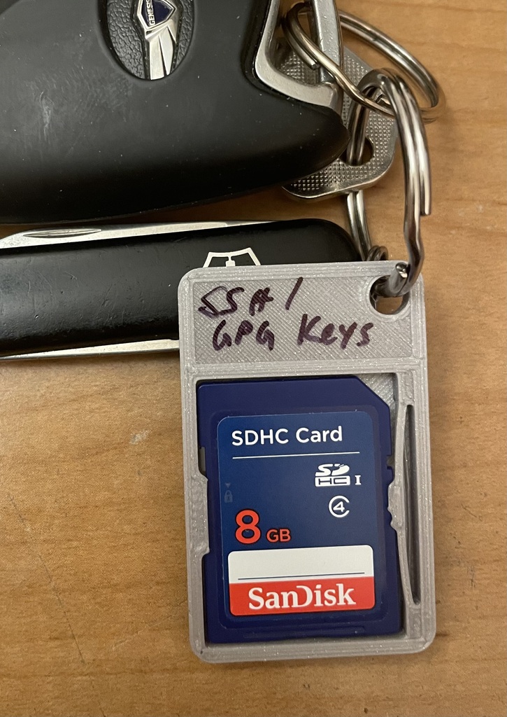SD card case/protector w/ label (remix/OpenSCAD) by Nem | Download free ...