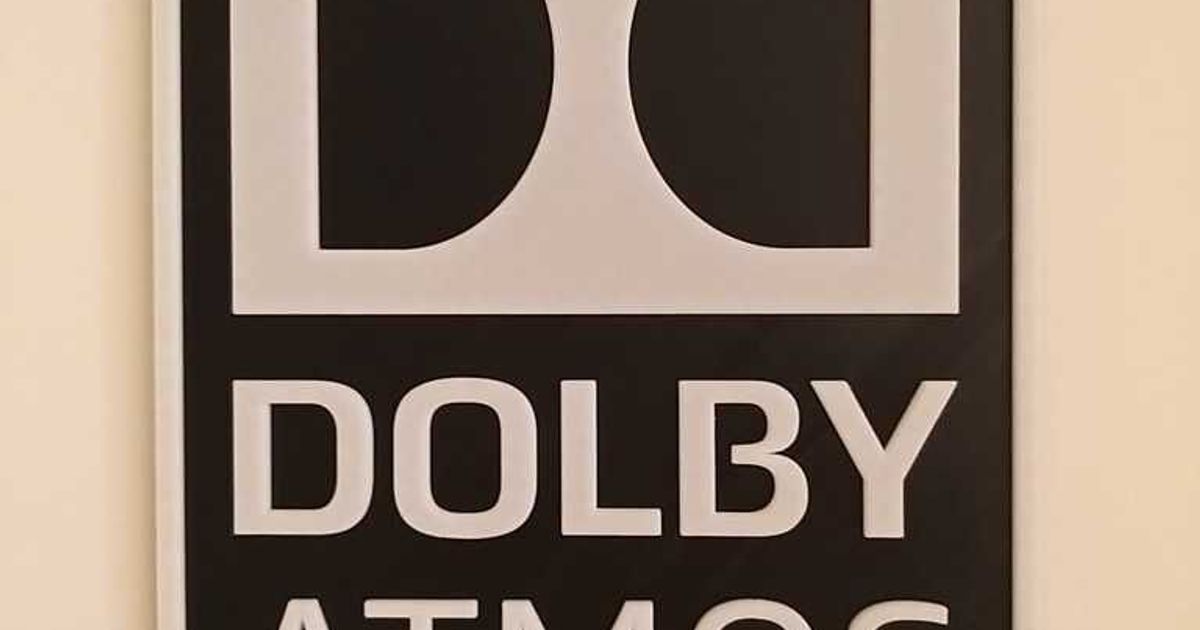 DOLBY ATMOS Vertical Sign by Gremei | Download free STL model ...