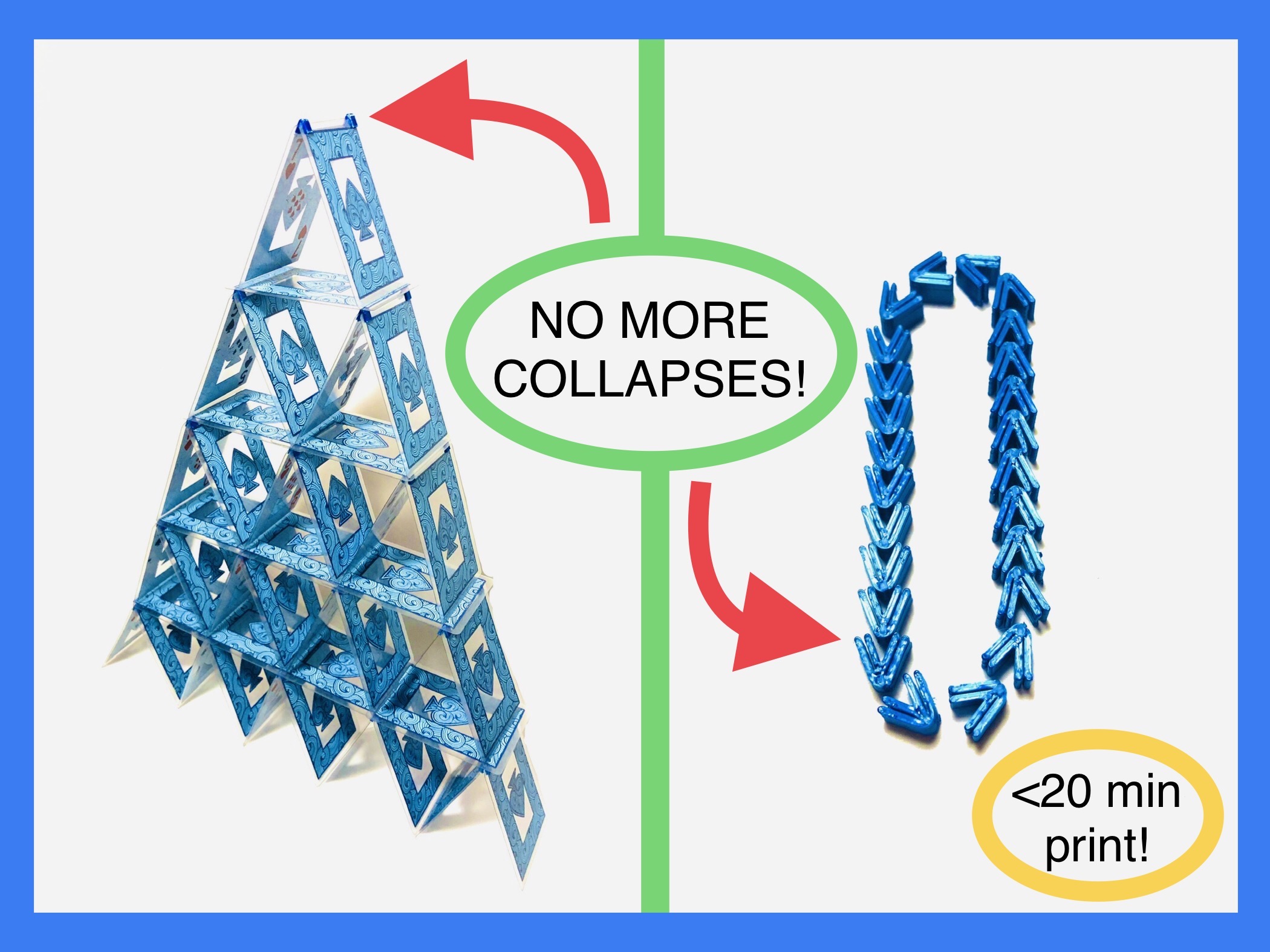 Quick Card Tower Clips (Instant pro card stacker) by LinkDesigns ...
