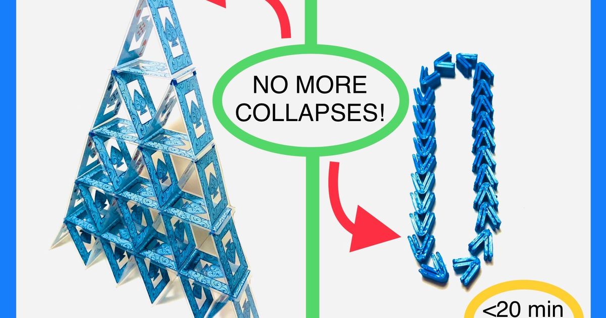 Quick Card Tower Clips (Instant pro card stacker) by LinkDesigns ...