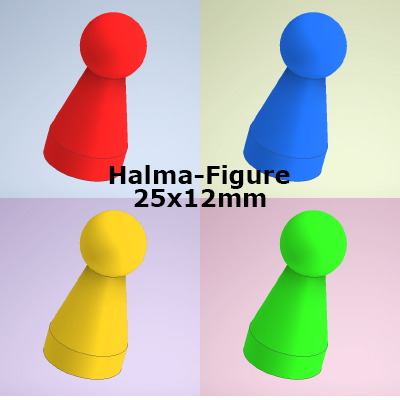 Halma-Figure - 25x12mm by Logi | Download free STL model | Printables.com