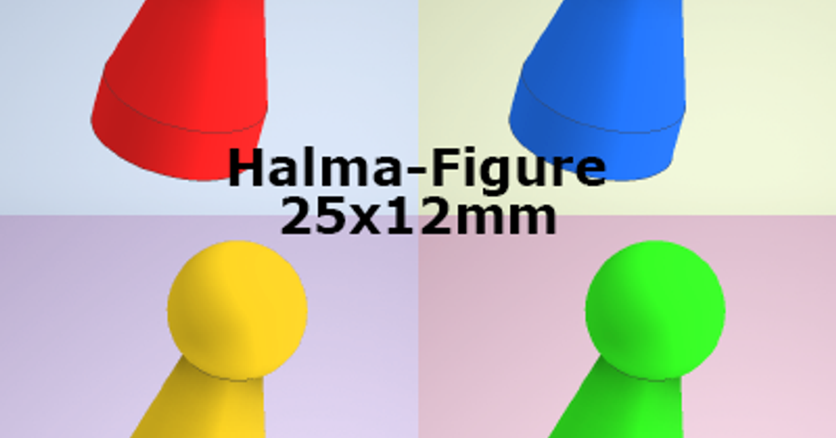Halma-Figure - 25x12mm by Logi | Download free STL model | Printables.com