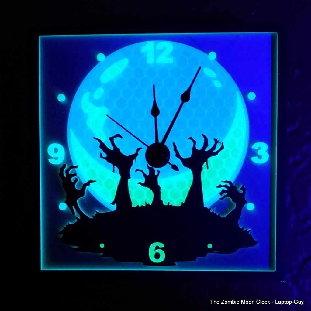 Glowing Zombie Moon Clock by Laptop-Guy | Download free STL model ...