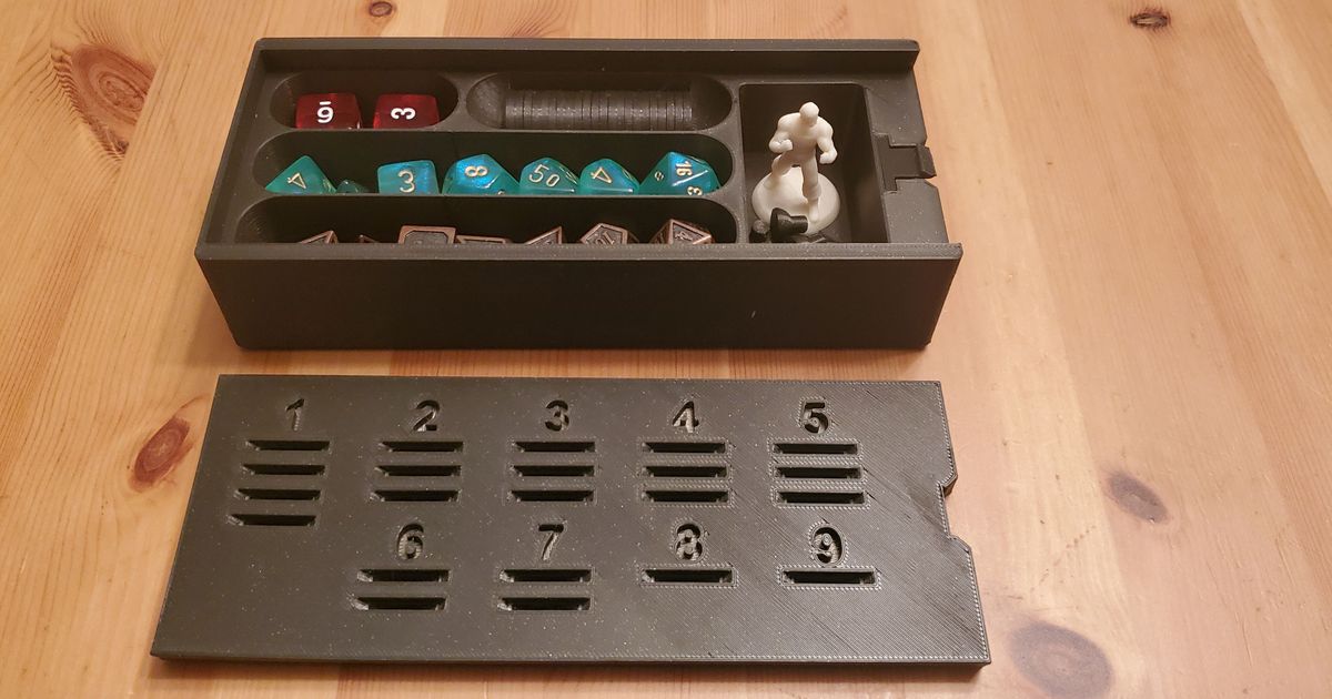 D&D Dice and Miniature Case by KarutaFox | Download free STL model ...