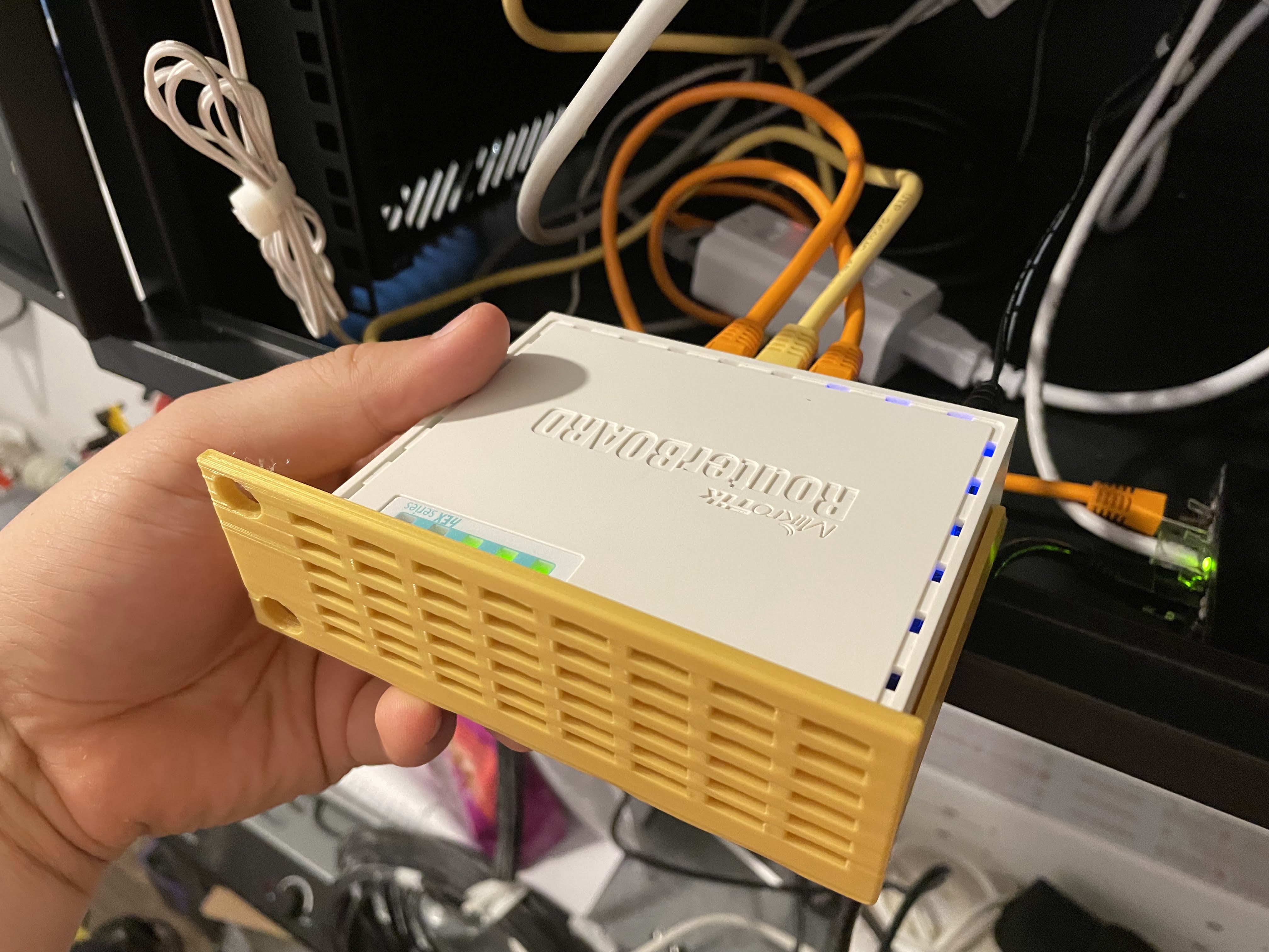 Mikrotik Routerboard - Rack 19 Holder by Zkaza | Download free STL ...