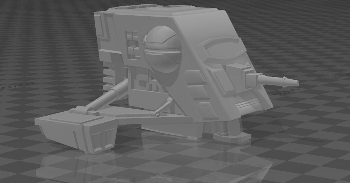 INT-4 Mini Rig Star Wars Legion Scale by Miller Bro | Download free STL ...