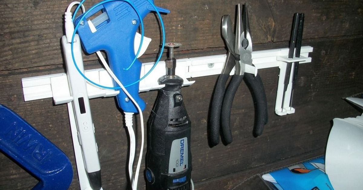 Customizable Tool Racks With Rail System by KevinsHope | Download free ...