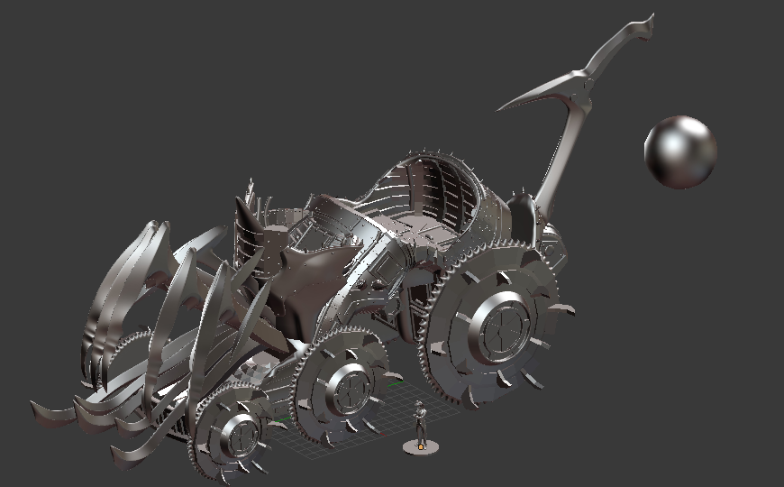 Demon Grinder modified and scaled (Infernal War Machine from Baldur's ...