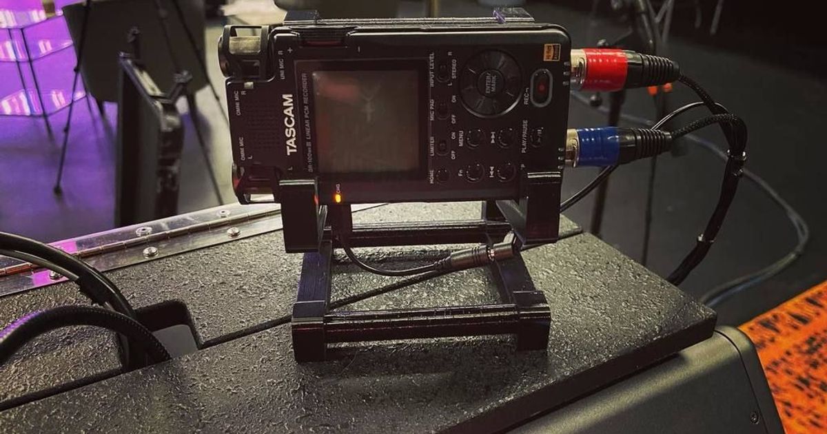 Tascam DR100 mkIII field recorder stand by bradnotbot | Download free ...