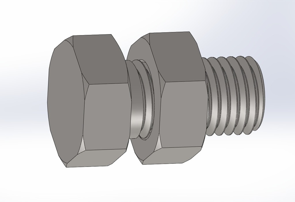 M16x30mm Nut and Bolt by rsilvers | Download free STL model ...