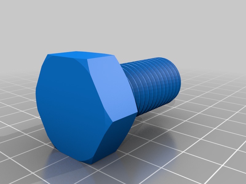 M16x30mm Nut and Bolt by rsilvers | Download free STL model ...