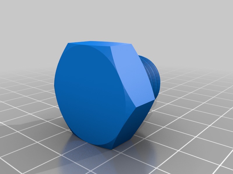 M16x30mm Nut and Bolt by rsilvers | Download free STL model ...