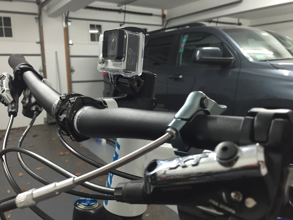 GoPro mount for Giant Trance Mountain Bike (OverDrive tube). 30mm tall ...