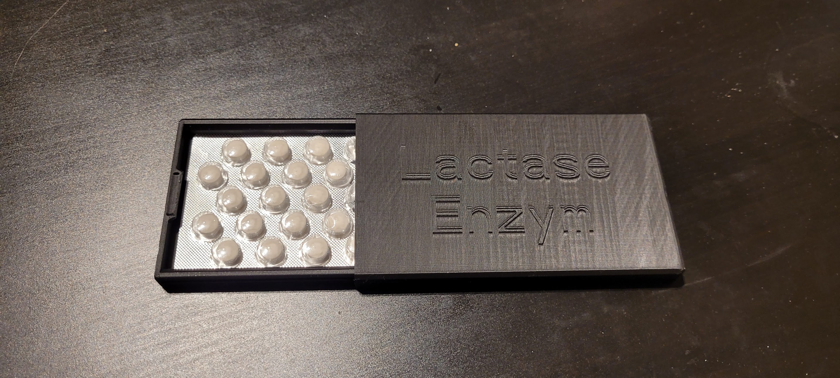 Lactase enzyme pill box by bartosslajos | Download free STL model ...