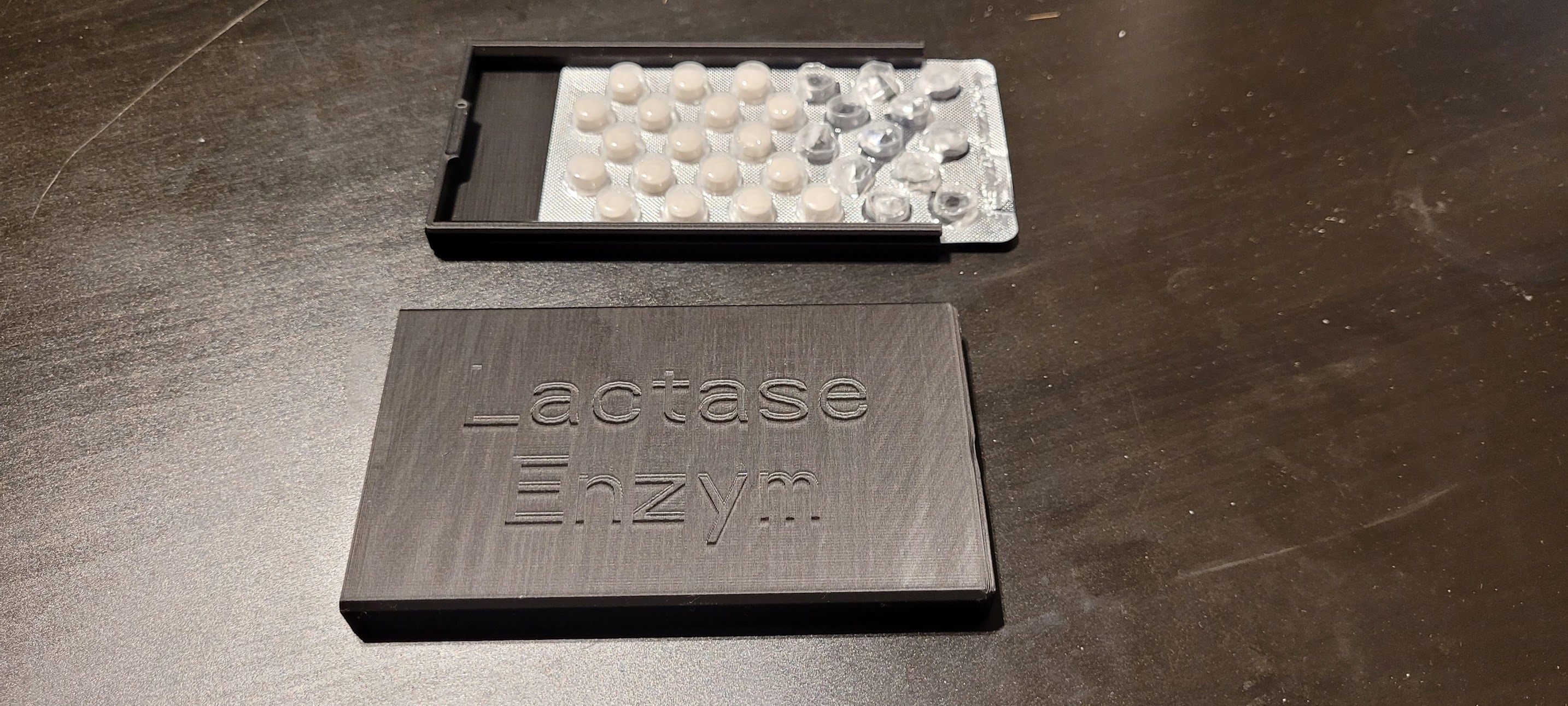 Lactase enzyme pill box by bartosslajos | Download free STL model ...