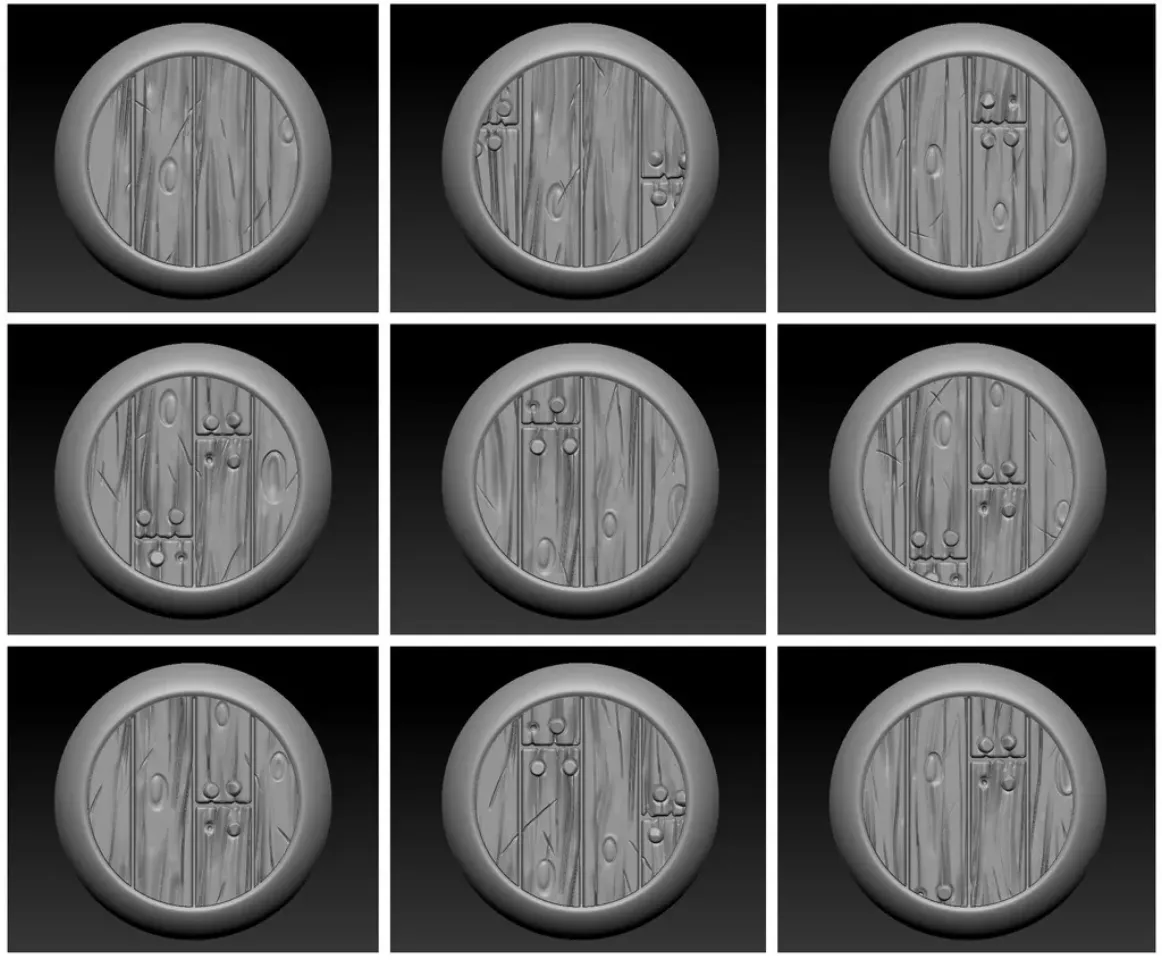 25mm Wood Plank, Recessed Miniature Bases by UpInAtoms | Download free ...