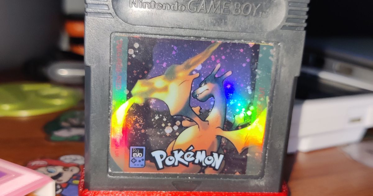 Gameboy Cart Display Stand by Luke | Download free STL model ...