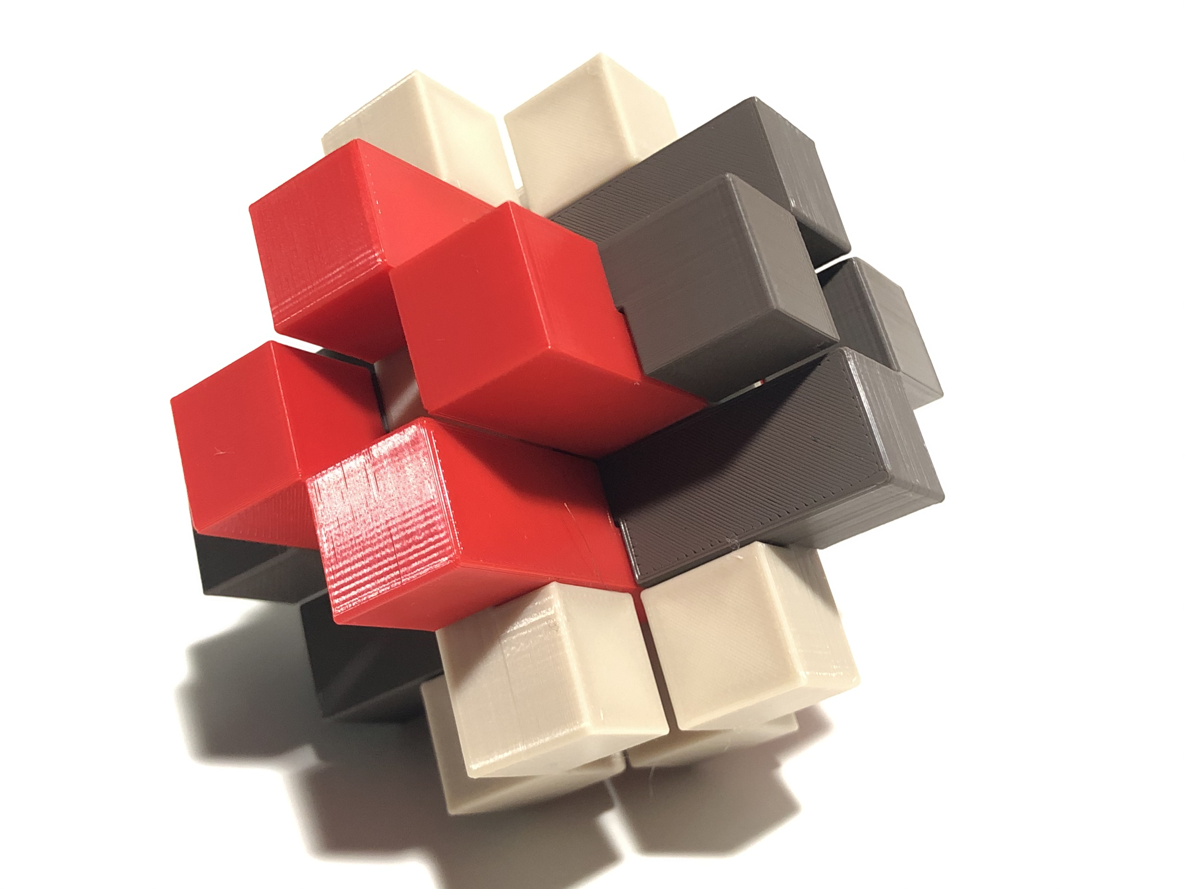 Square Knot / Plus 2 - Interlocking puzzles by Stewart Coffin (STC #9 ...