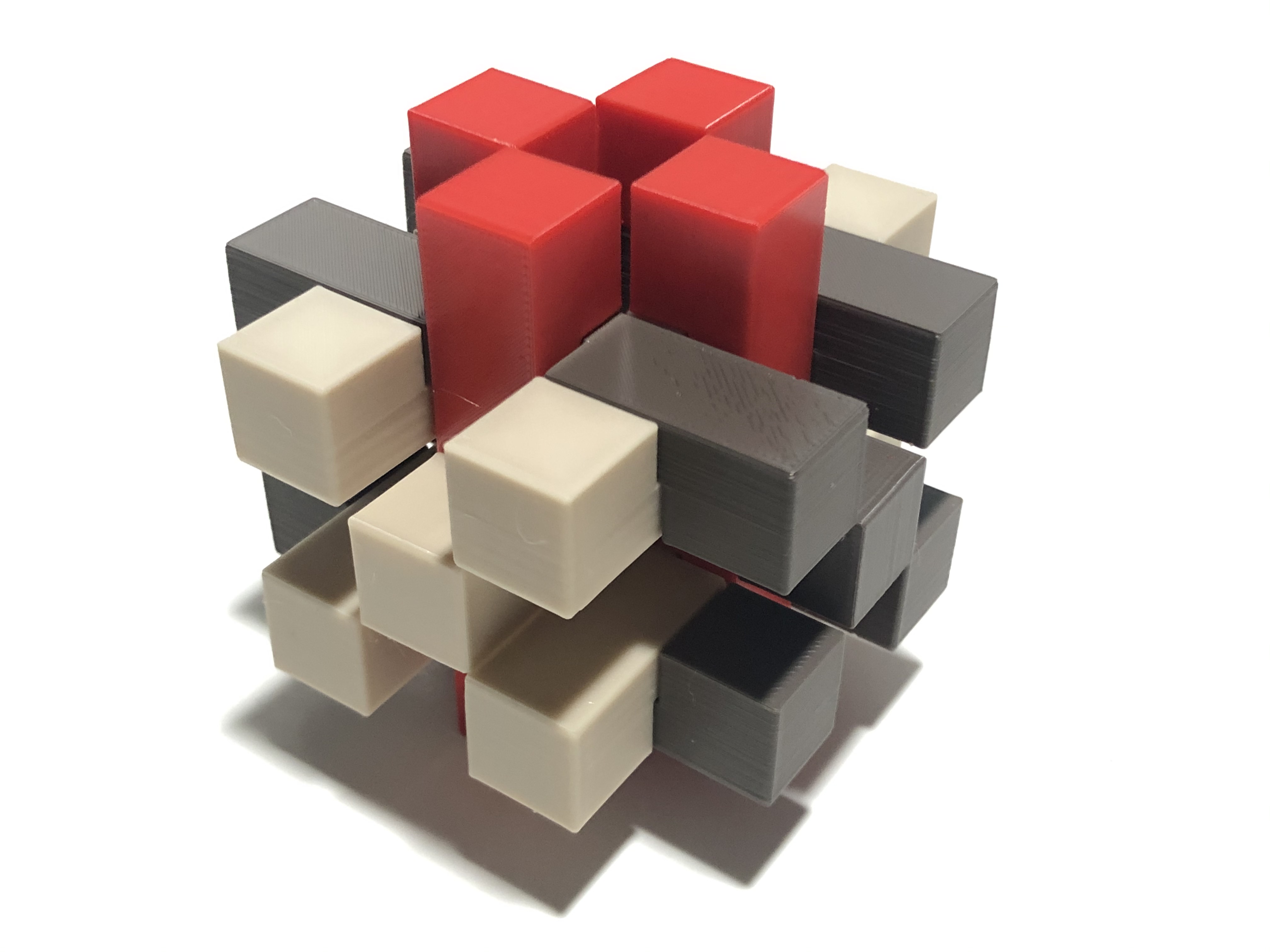 Square Knot / Plus 2 - Interlocking puzzles by Stewart Coffin (STC #9 ...