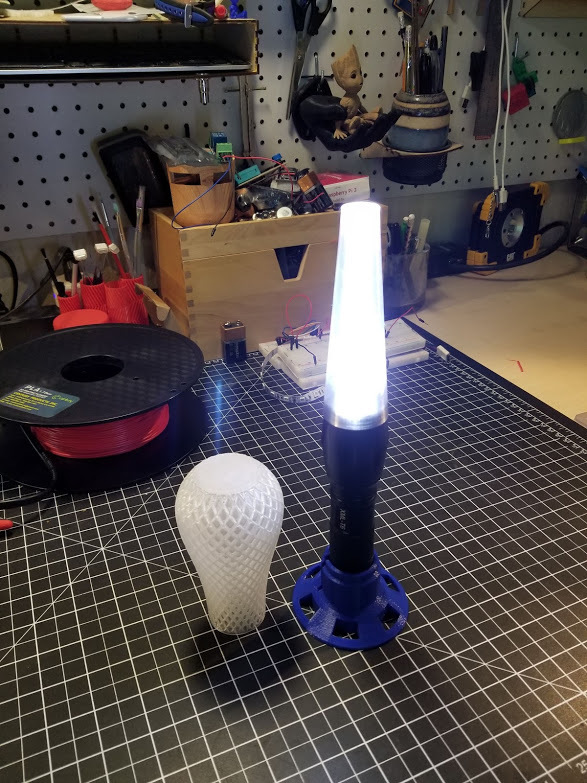 XML-T6 flashlight shades. by Tree House | Download free STL model ...