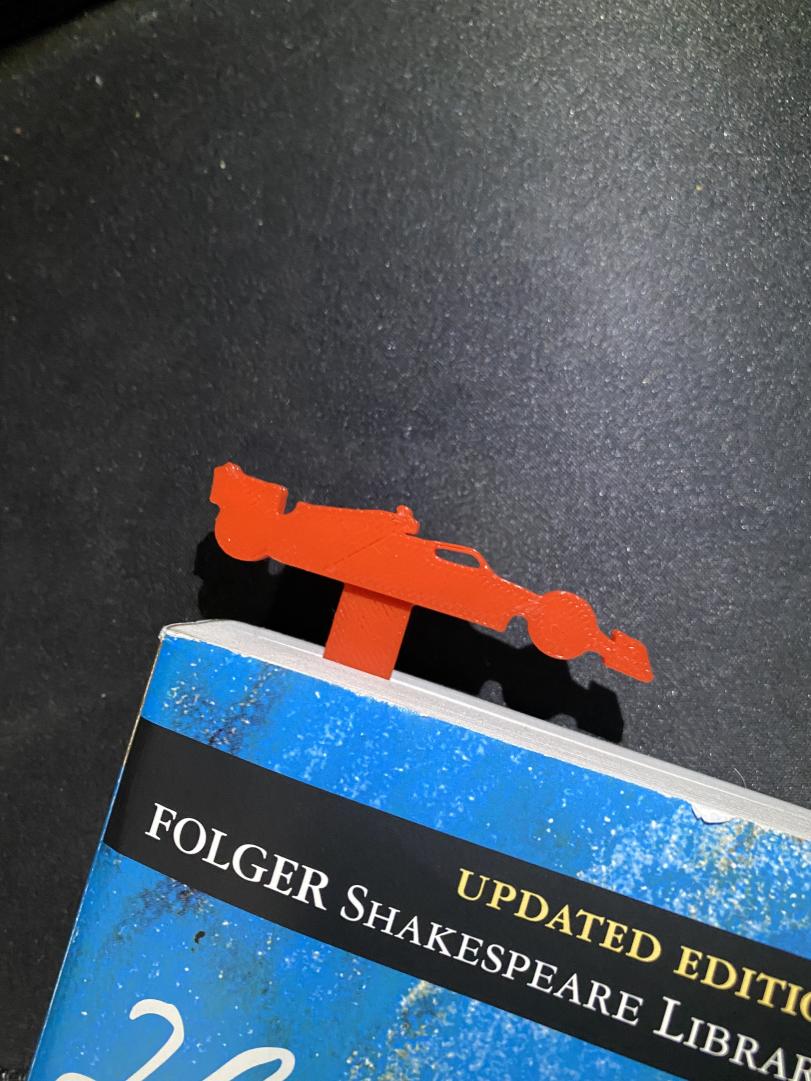 F1 2022 Bookmark by Staitz | Download free STL model | Printables.com