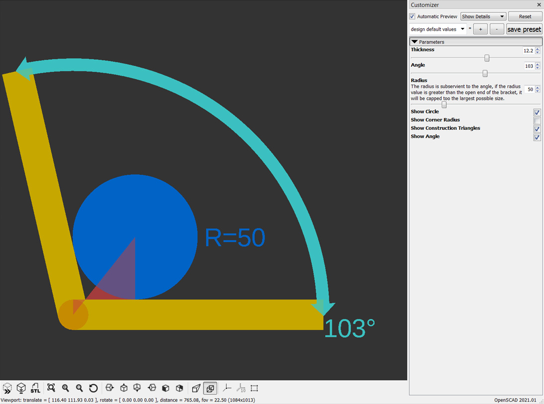 Triangle Calculator Function for OpenSCAD by SavageRodent | Download ...