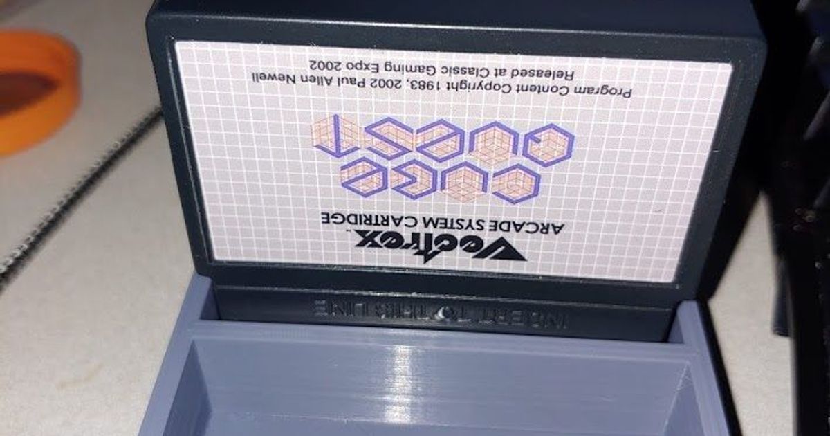 Vectrex cart rack by arcadeshopper | Download free STL model ...