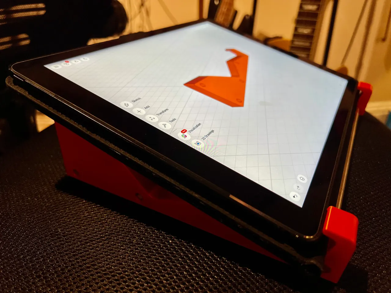 Ipad tablet drawing stand by eross | Download free STL model ...