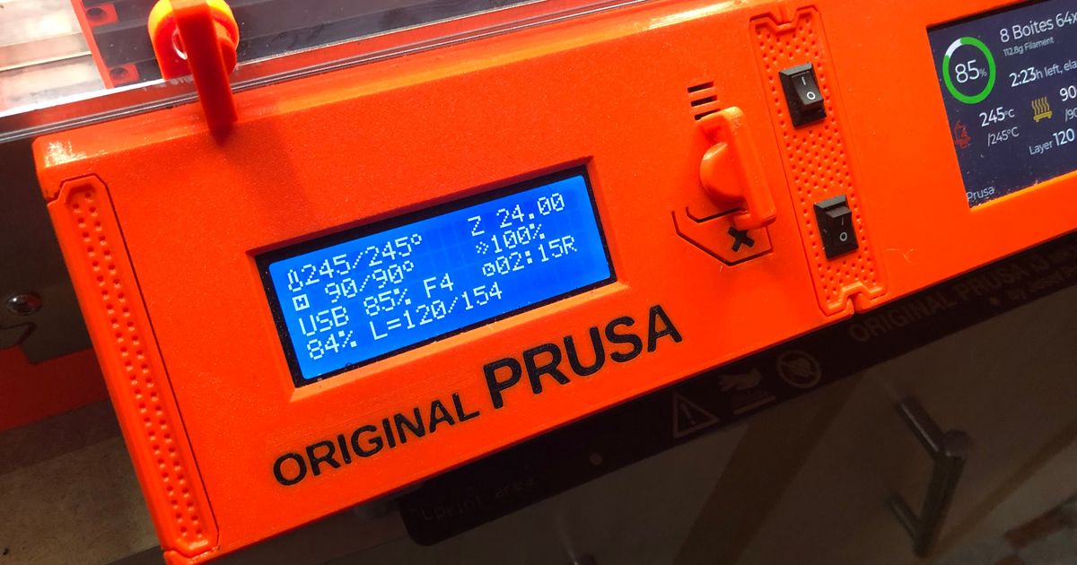 Modular control panel "2 colors" for Prusa Box by Regis | Download free ...