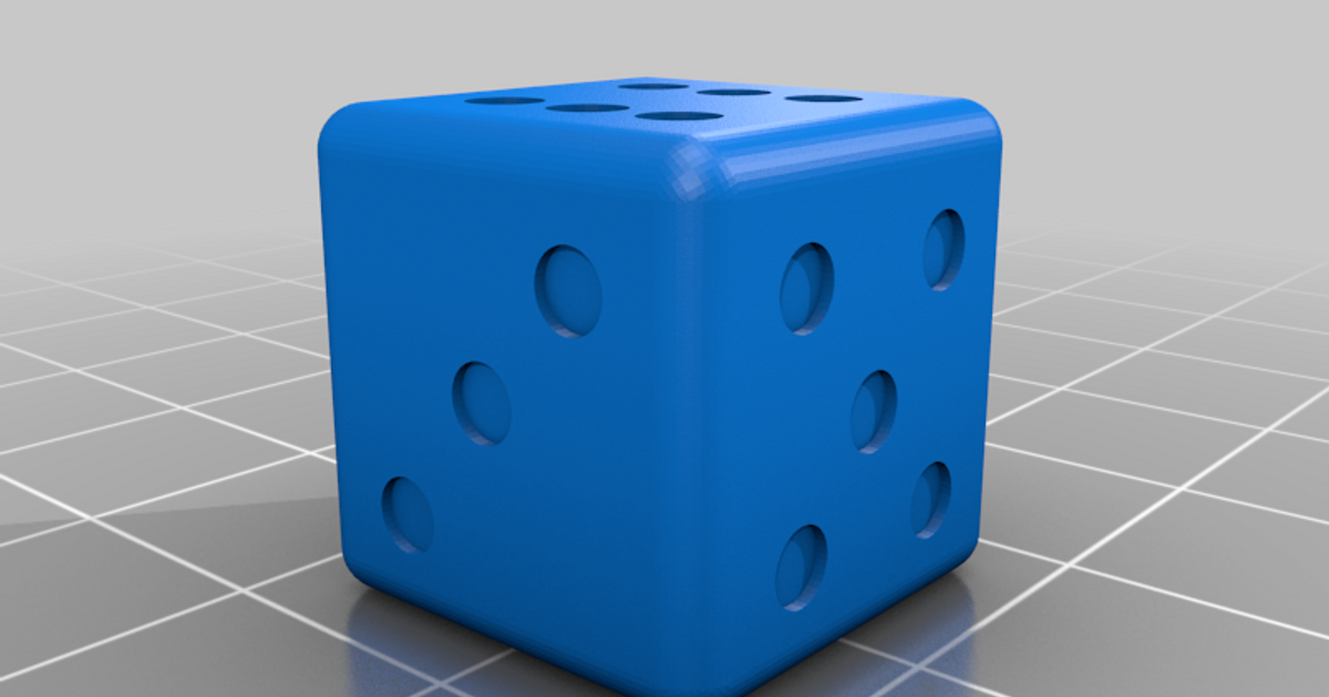 Dice for Board Games (1mm and 0.4mm deep divots) by Shmoee | Download ...
