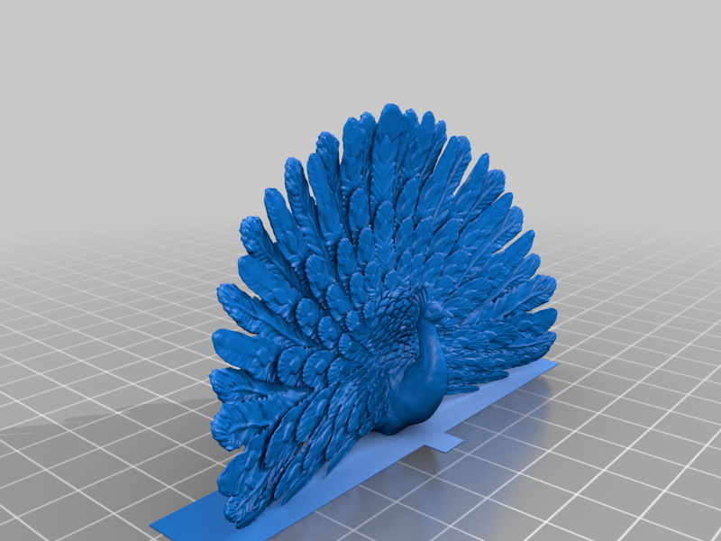 Peafowl / Peacock (model tilted and split to minimize support) by ...