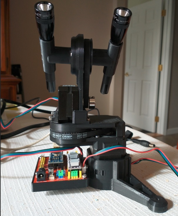 Mini Maglite AAA LED Flashlight Mount for Laser Pointer Robot by Shmoee ...