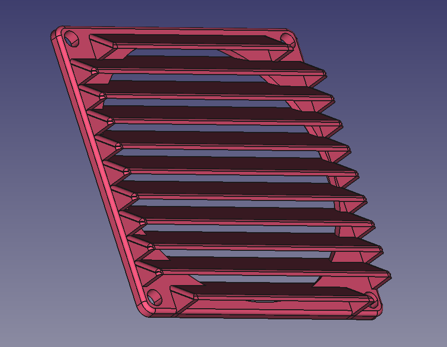 Fan guard with dust or rain protection by HD_Creator | Download free ...