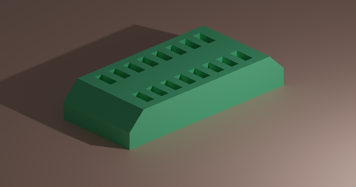 16 slot USB holder by Printyman | Download free STL model | Printables.com