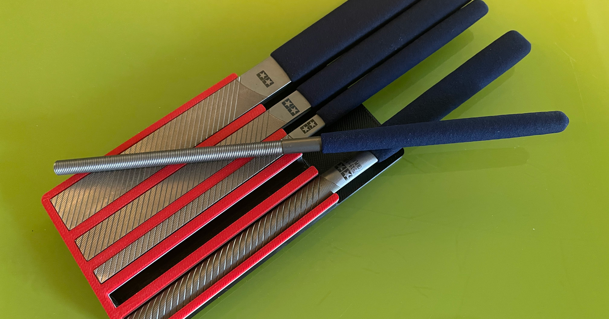 Tamiya HQ Plastic Modelling File Magnetic Storage by Durahl | Download ...