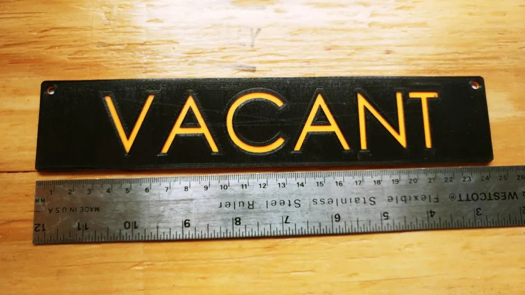 vacant sign