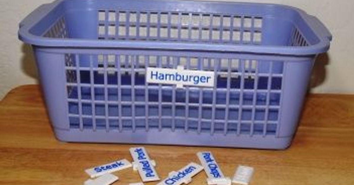 Freezer Basket Tag Generator by SteveS42 | Download free STL model ...