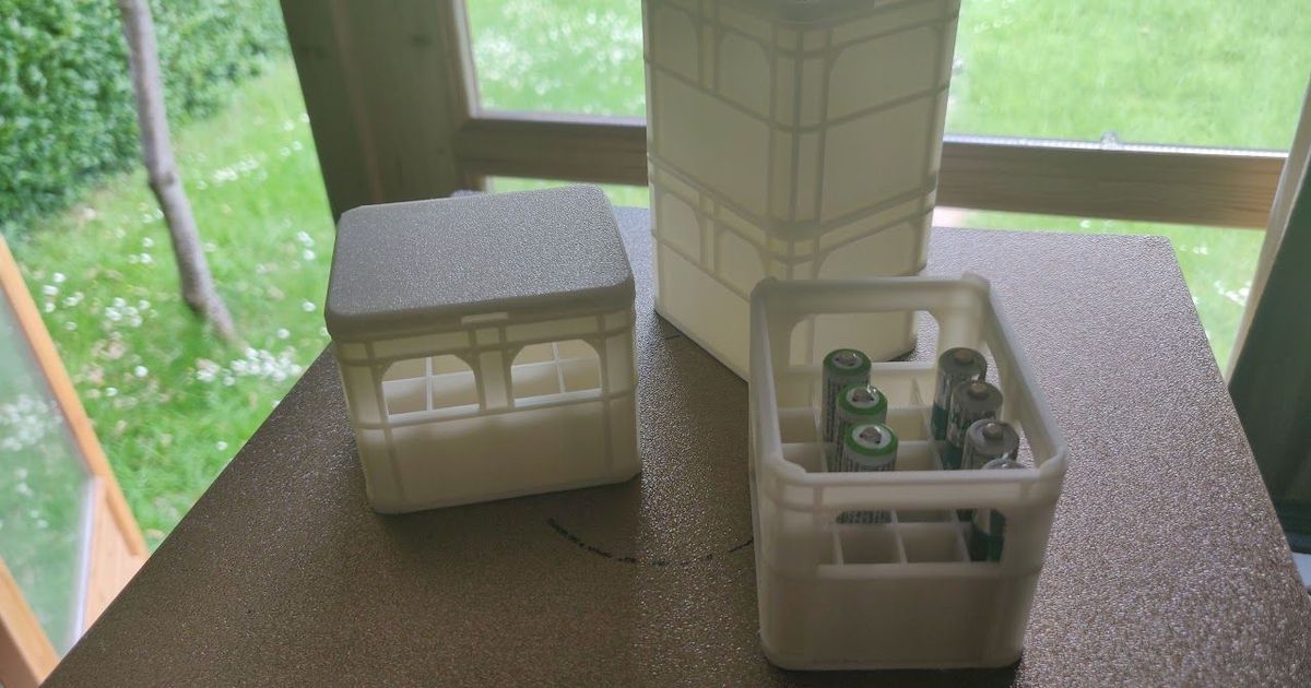 Stackable crates with lugs and solid version by Richard M | Download ...