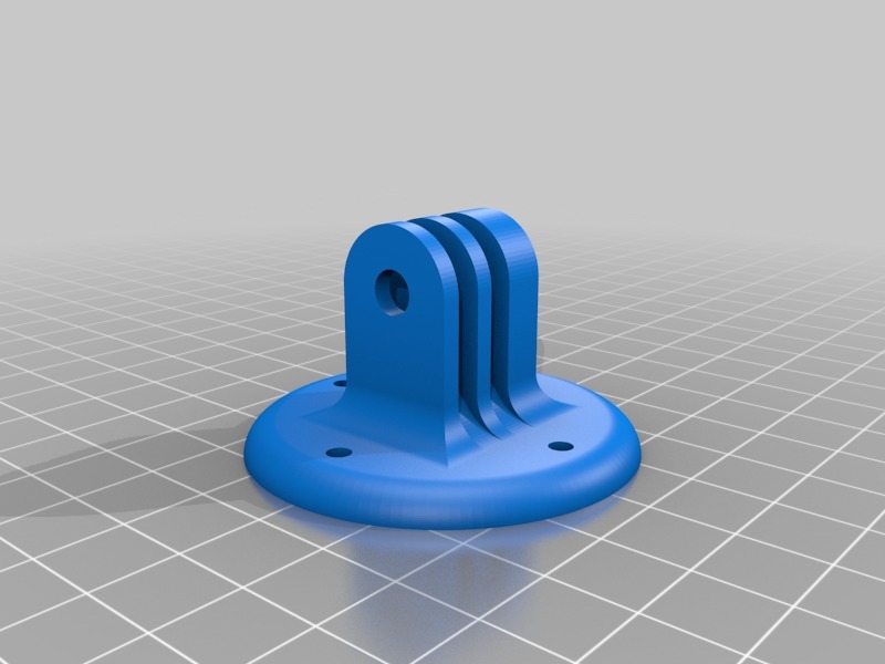 A Stylish GoPro Mount by HAL_9000 | Download free STL model ...