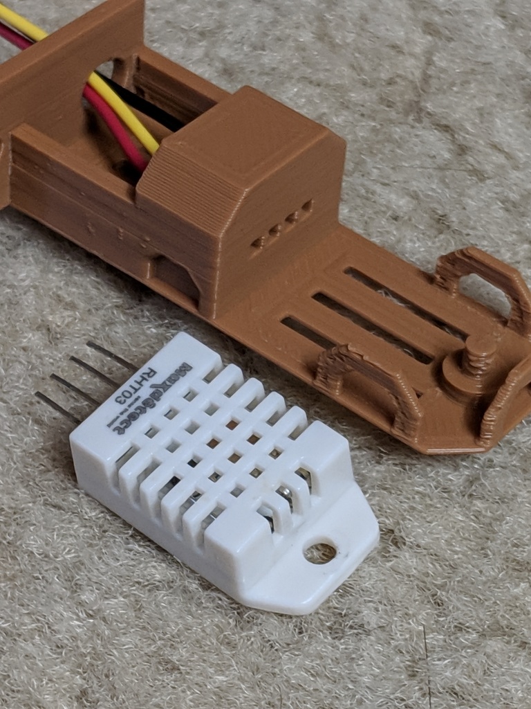 DHT22 Mounting Bracket with Integrated JST-XH Connector by danbaker ...