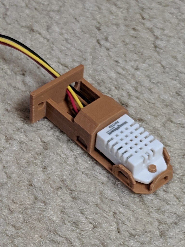 DHT22 Mounting Bracket with Integrated JST-XH Connector by danbaker ...