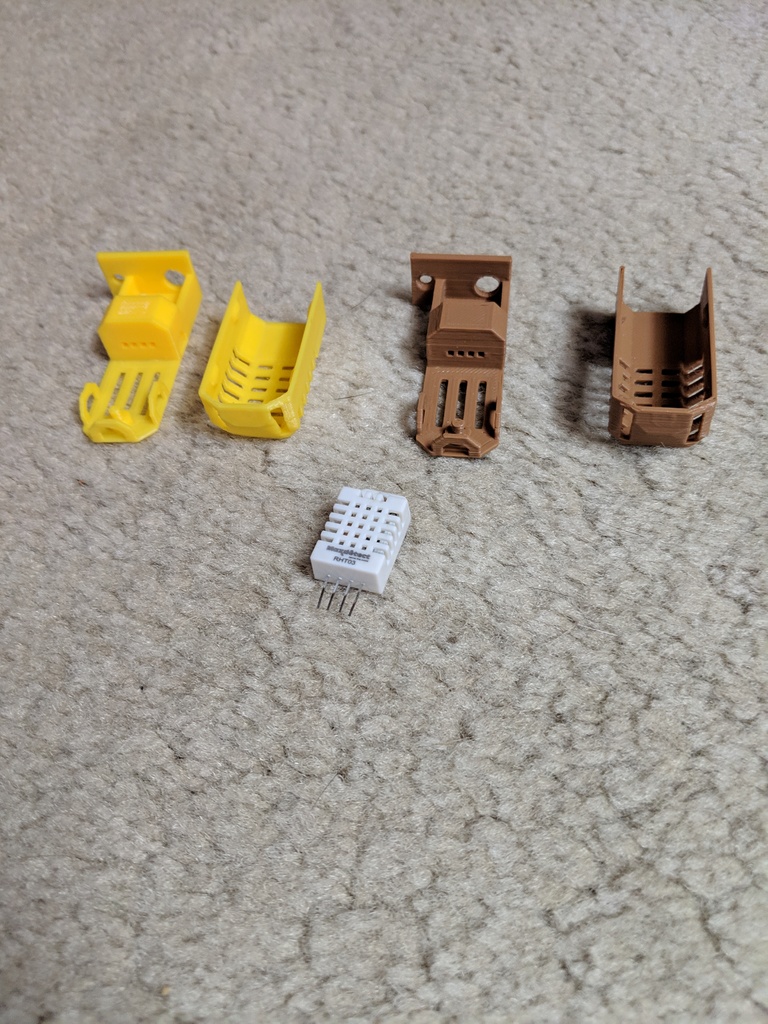 DHT22 Mounting Bracket with Integrated JST-XH Connector by danbaker ...