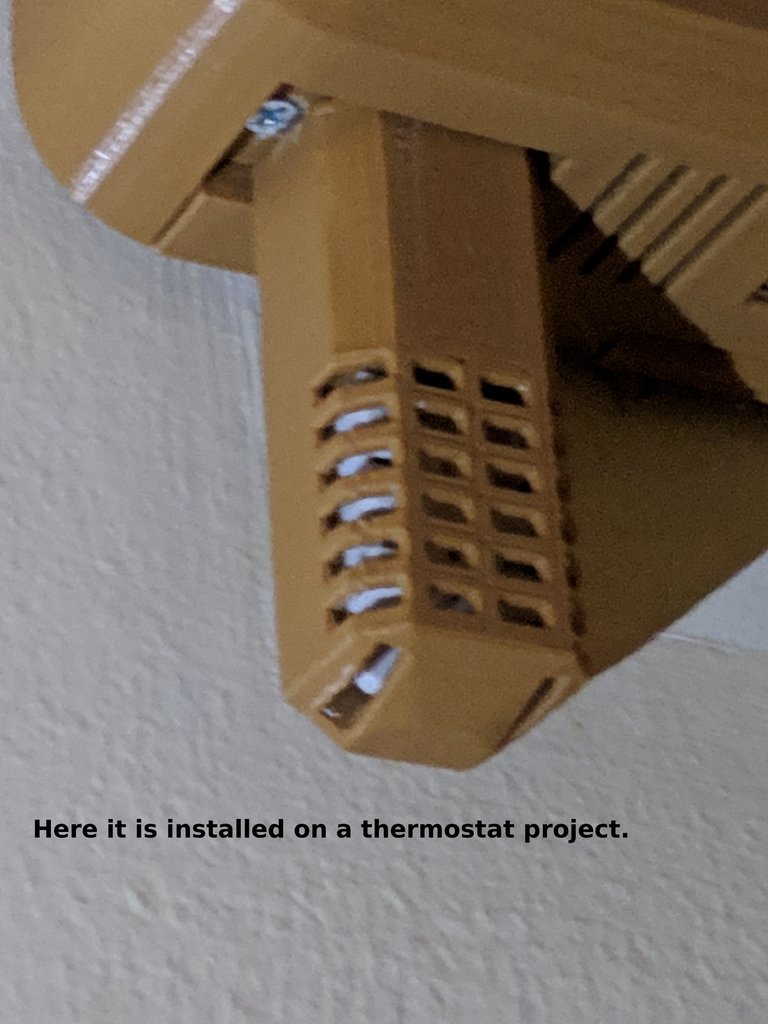 DHT22 Mounting Bracket with Integrated JST-XH Connector by danbaker ...