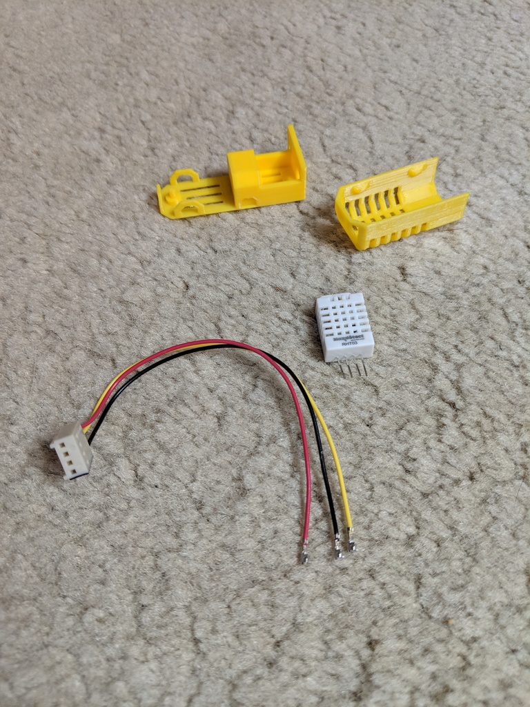 DHT22 Mounting Bracket with Integrated JST-XH Connector by danbaker ...