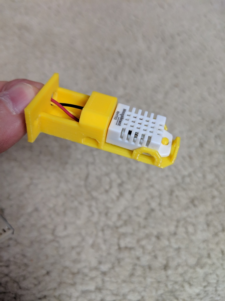 DHT22 Mounting Bracket with Integrated JST-XH Connector by danbaker ...