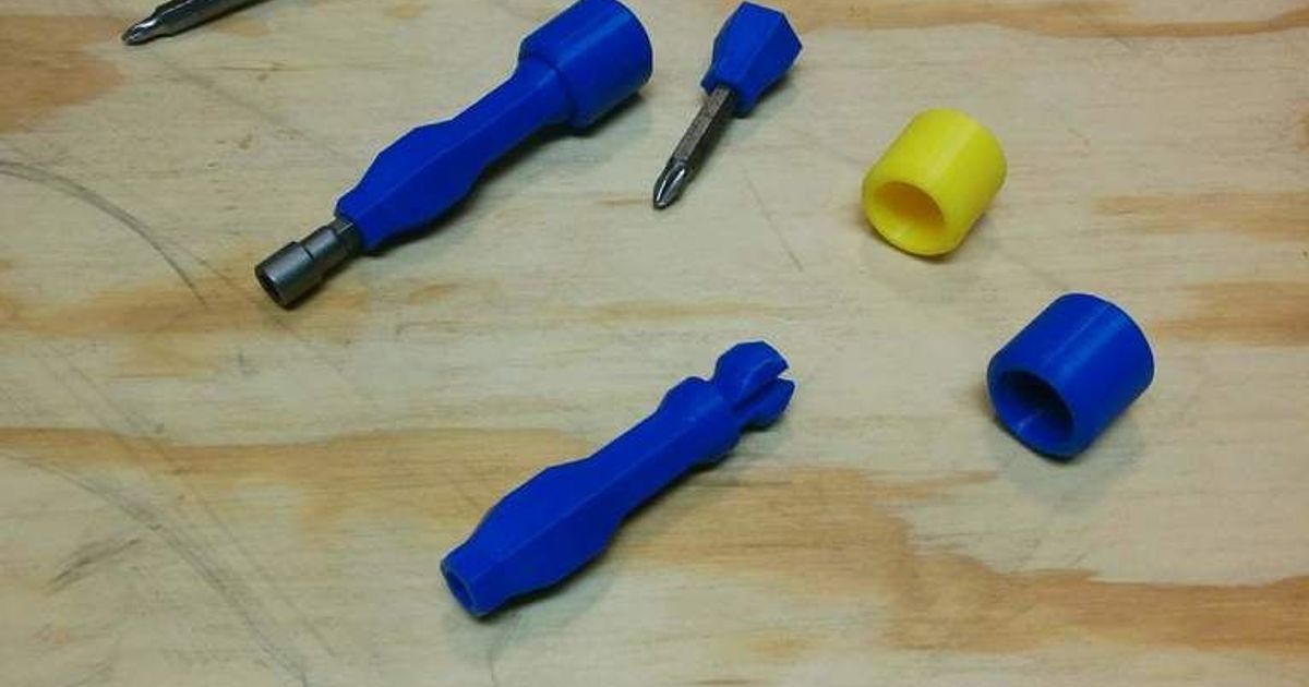 Hex Driver With Rotating Cap by danbaker | Download free STL model ...