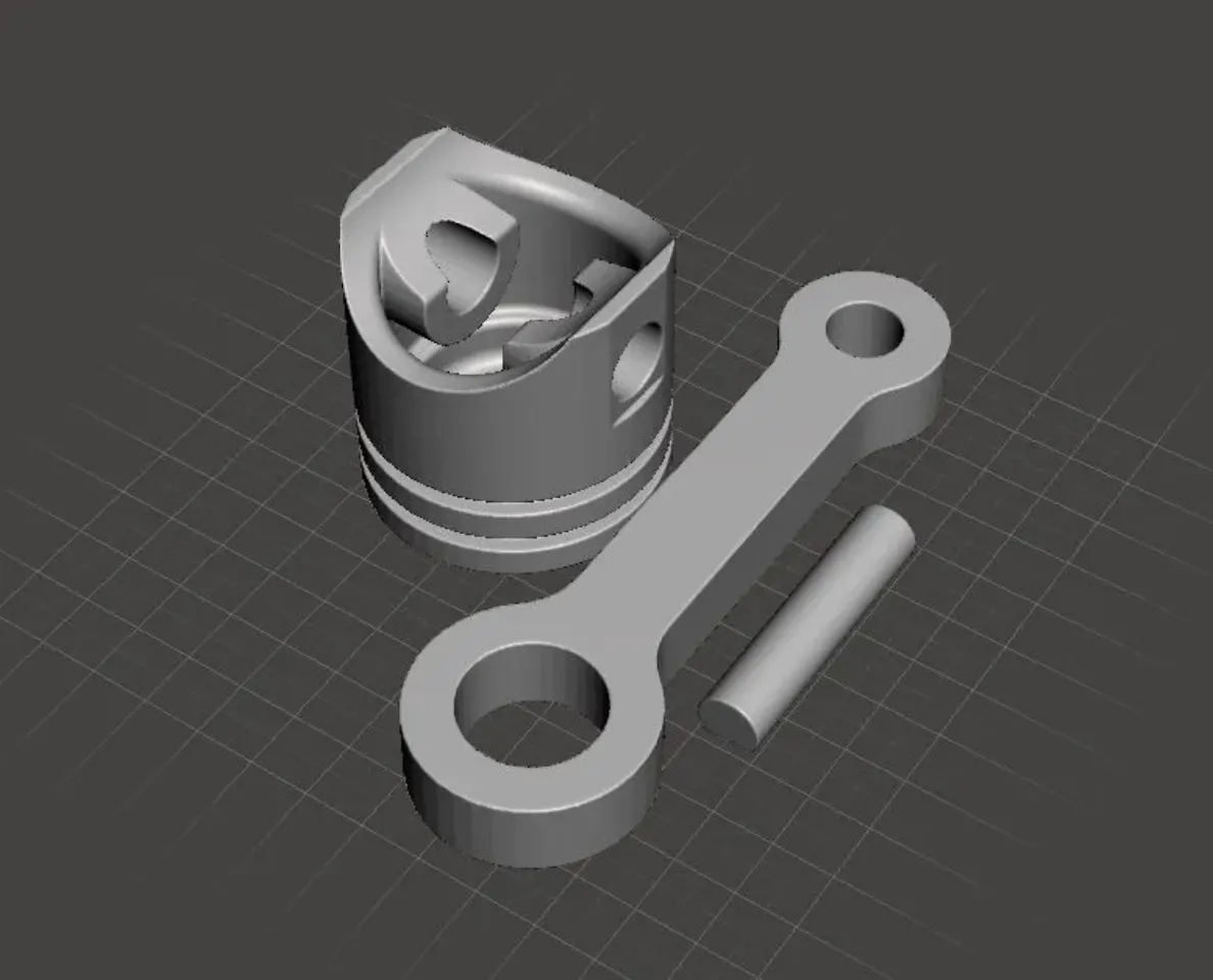 Piston Keyfob by Midvale | Download free STL model | Printables.com