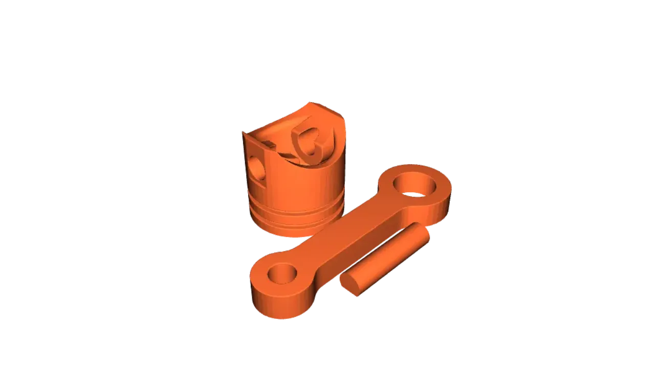 Piston Keyfob by Midvale | Download free STL model | Printables.com